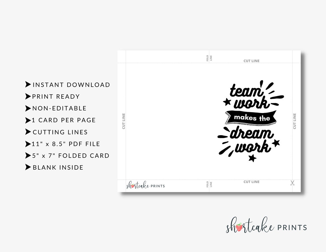 Employee Appreciation Day Card 5x7 Printable - Etsy