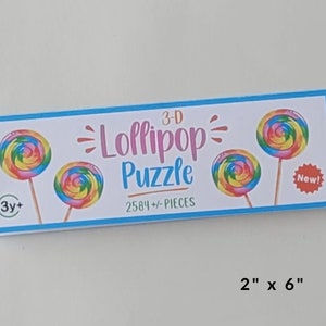 Lollipop Puzzle Printable Bag Topper, April Fool Treat Tag, DIY April ...