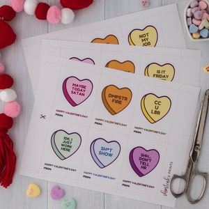 Funny Coworker Valentines, Candy Hearts Cards, Office Valentine's Day ...