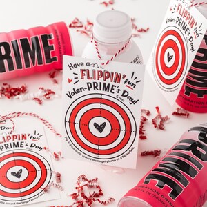 Bottle Flipping Target Tag, Hydration Drink Valentine Printable, Kids ...