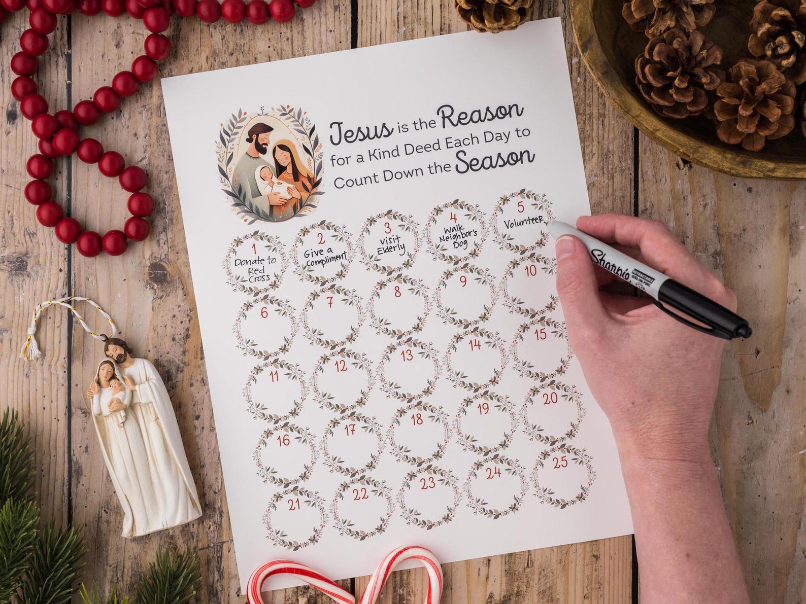 Jesus is the Reason Acts of Kindness Advent Calendar for Kids ...