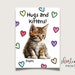 Kitten Valentine Cards, Cat Valentine, Kids Valentines for School ...