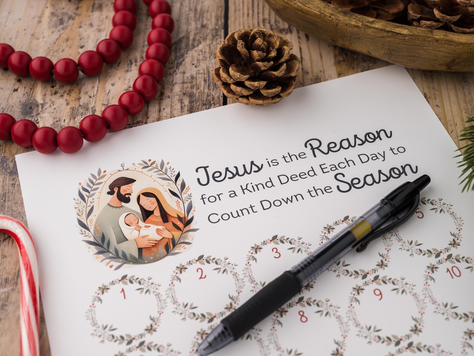 Jesus is the Reason Acts of Kindness Advent Calendar for Kids ...
