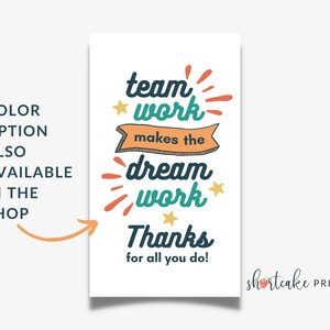 Employee Appreciation Day Gift Tags, Printable Treat Tag, Staff ...
