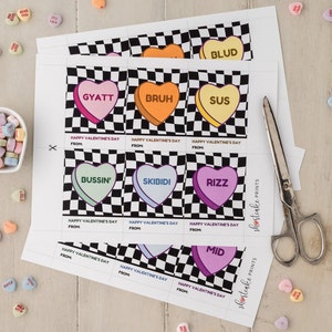 Teen Slang Candy Hearts, Funny Kids Valentine Printable, Class ...
