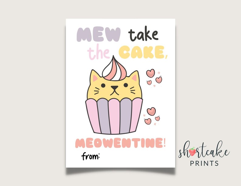 Cute Cat Faces Food Valentines for Kids Kawaii Cat Kawaii - Etsy