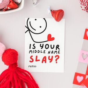 Slang Kids Valentine's Day Cards, Funny Printable Classroom Valentines ...