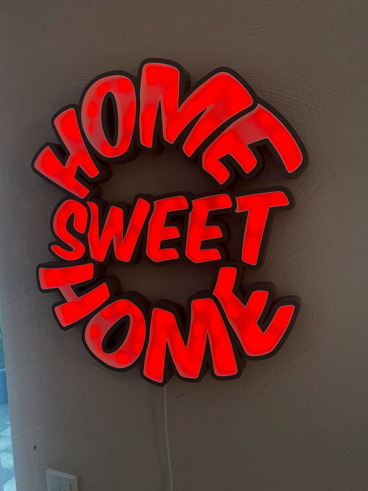 LED Banner "home Sweet Home" / 3D Printing - Etsy