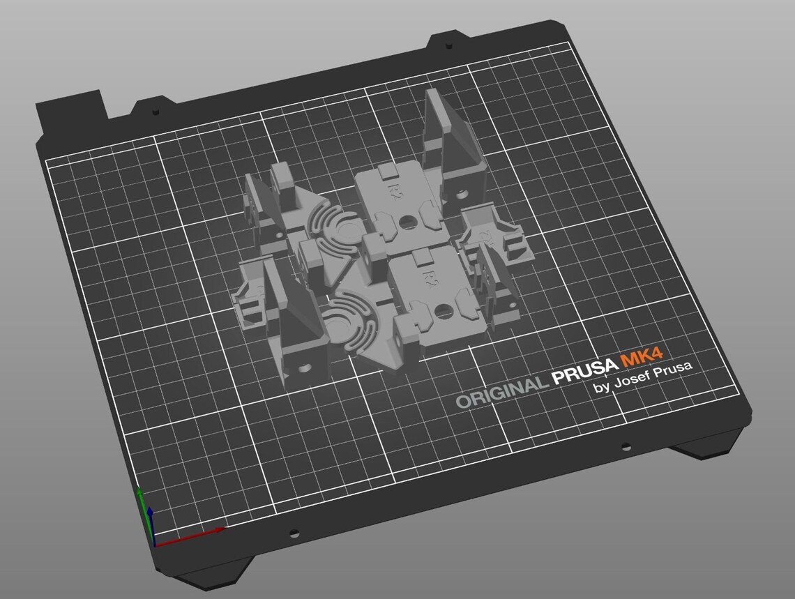 Prusa XL Printed Parts / Frame Bottom - Z Axis / PC Blend Carbon / PA11 ...