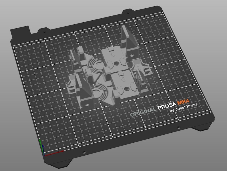Prusa XL Printed Parts / Frame Bottom - Z Axis / PC Blend Carbon / PA11 ...