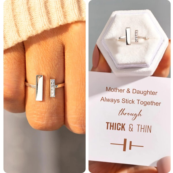 Mother Daughter Ring - Etsy