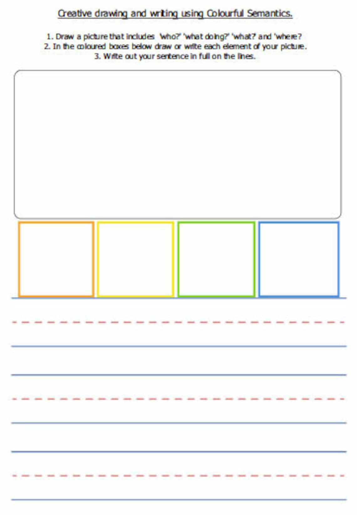Colourful Semantics / Sentence Structure for Oral and Written Sentence ...