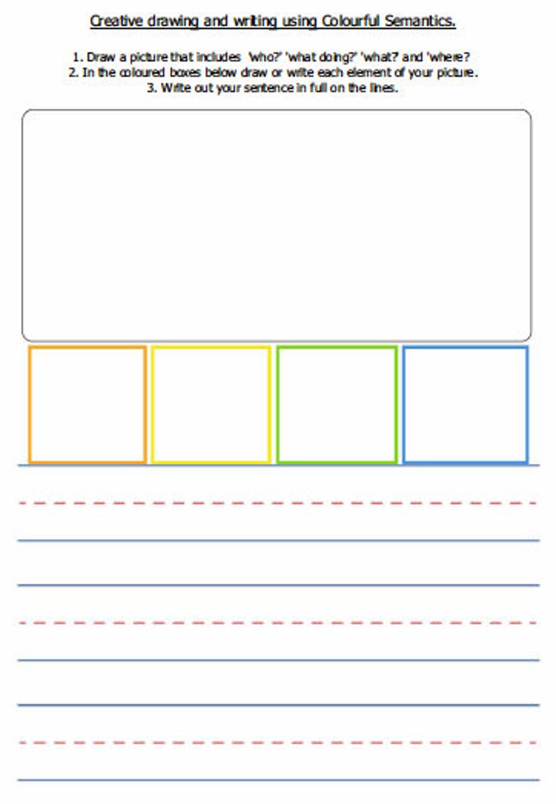 Colourful Semantics / Sentence Structure for Oral and Written Sentence ...
