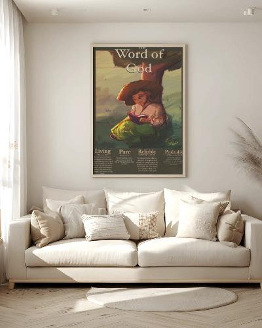 The Word of God Poster. Christian Art, Digital Poster, Printable ...
