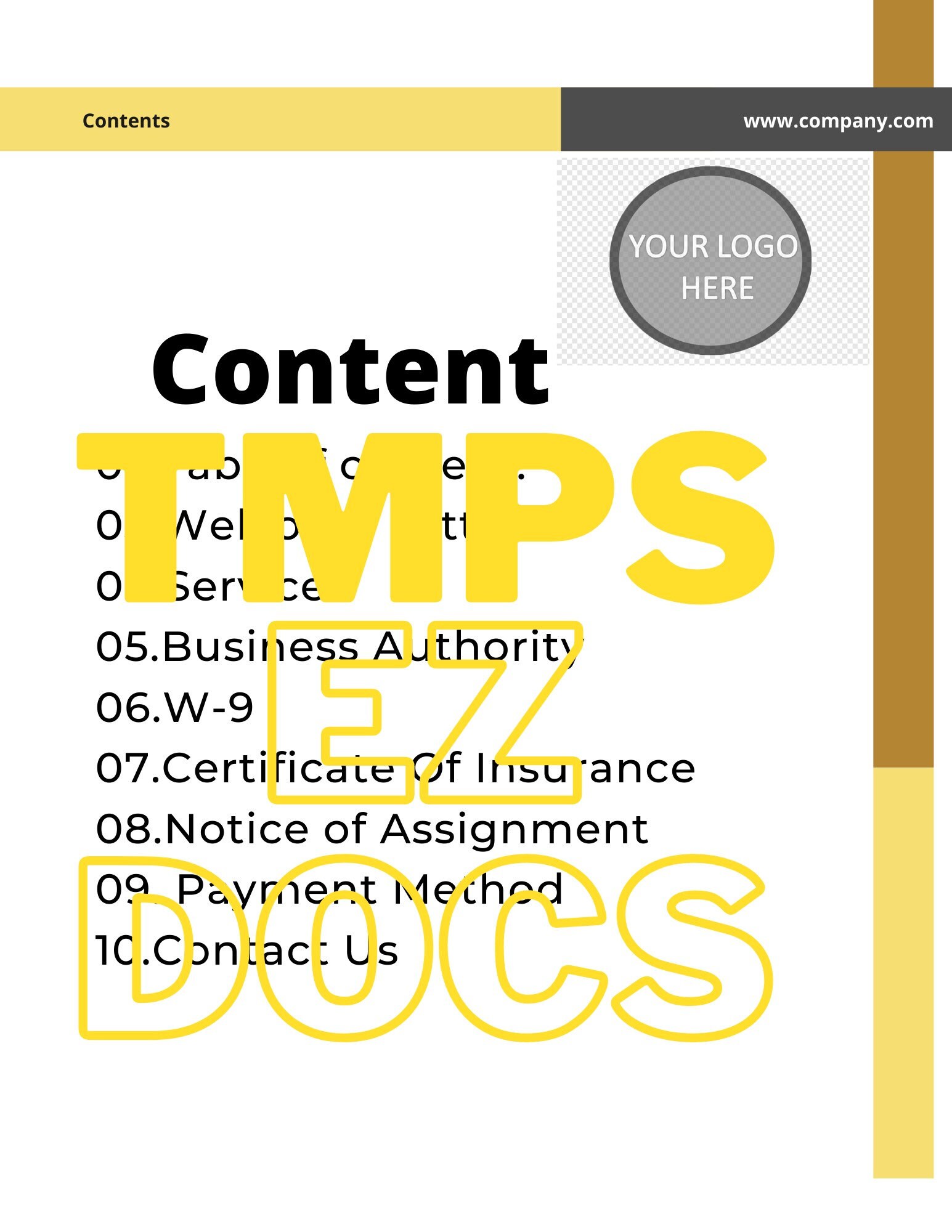 Trucking Company Carrier Packet business Forms Needed - Etsy