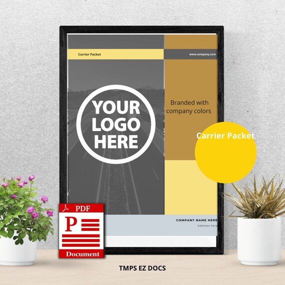 Trucking Company Carrier Packet business Forms Needed - Etsy