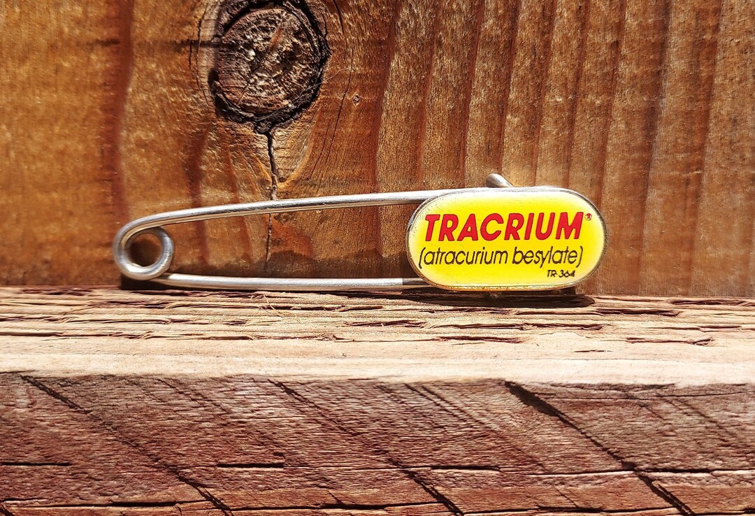 Tracrium Medicine Safety Pin Old Medical Advertisement - Etsy