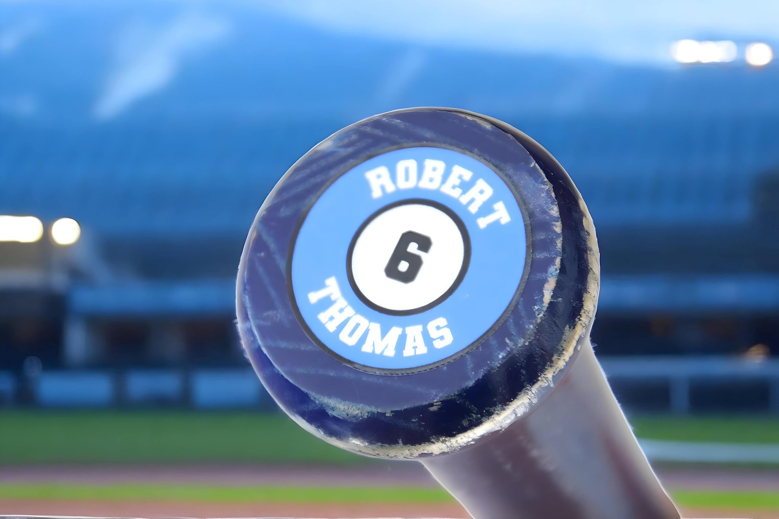 Personalized Baseball & Softball Bat Knob Stickers, Helmet Number ...