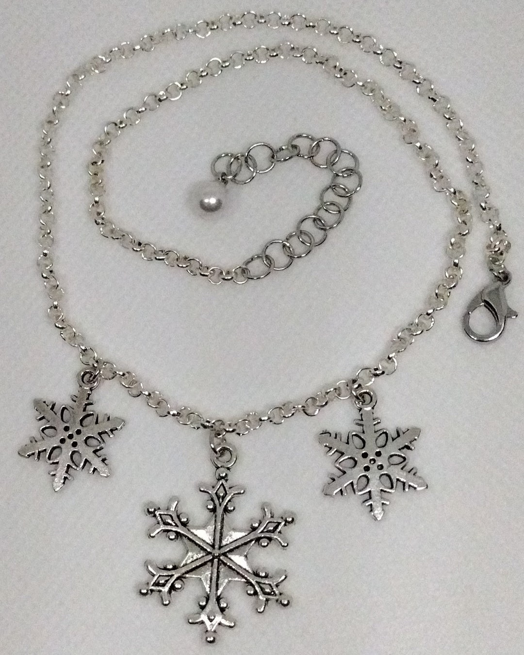 Ethereal Snowflake Choker Necklace - Delicate Winter Elegance - Etsy