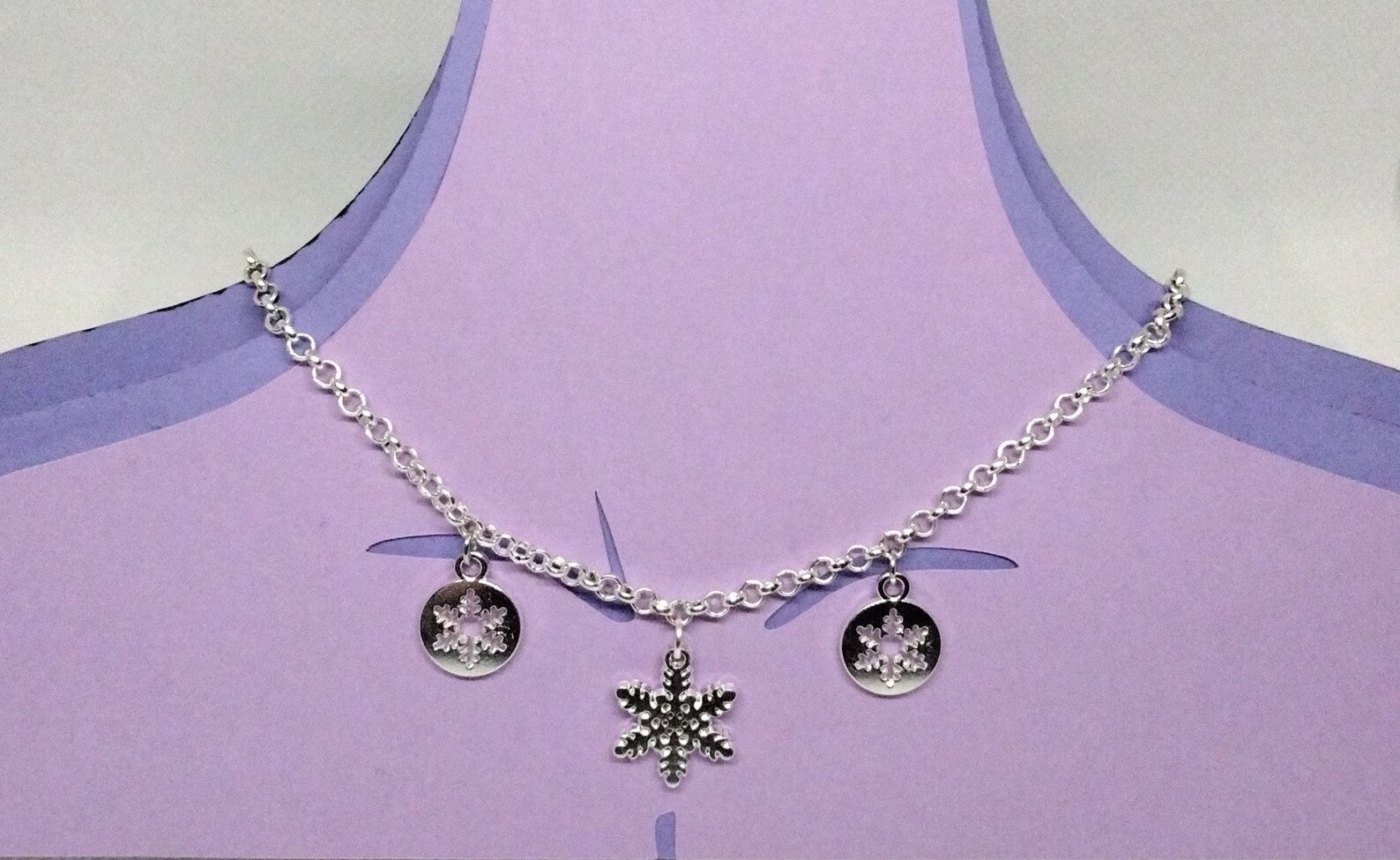 Ethereal Snowflake Choker Necklace - Delicate Winter Elegance - Etsy