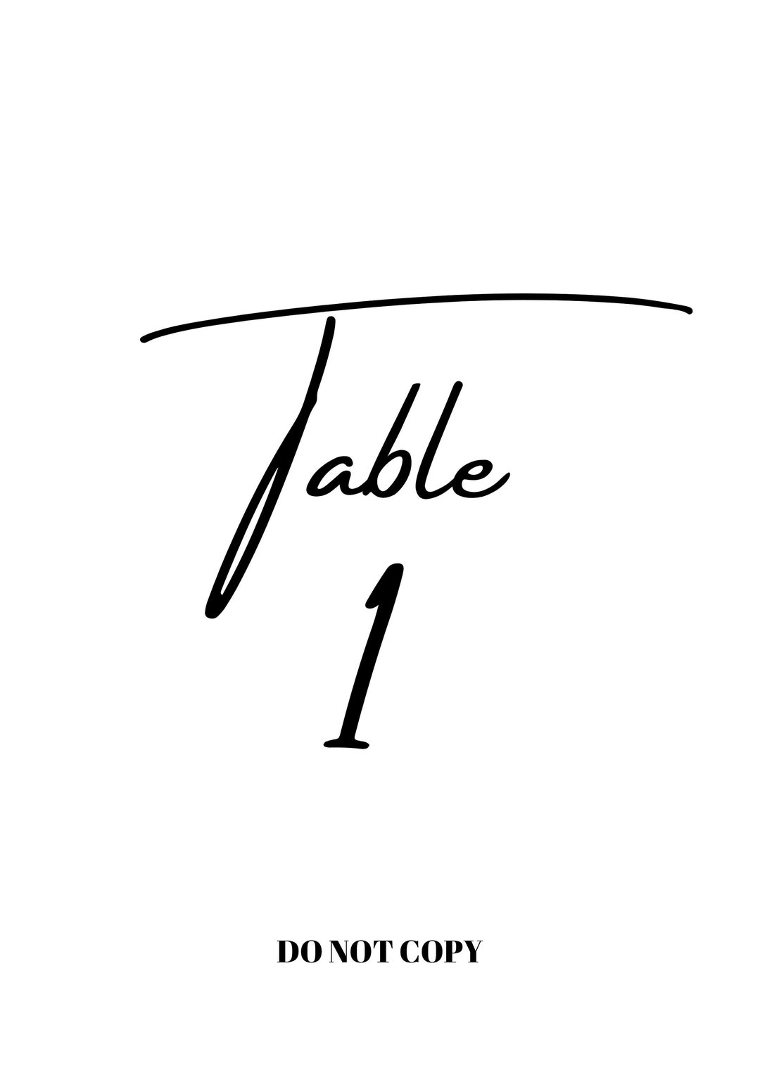 Table Numbers - Black and White - INSTANT Download. - Etsy