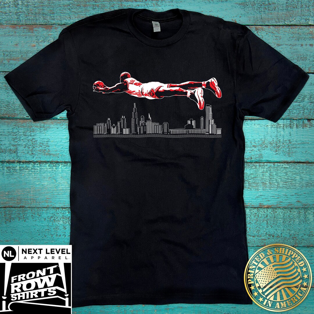 Chicago Bulls Dennis Rodman Flying T-shirt - Etsy