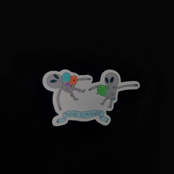 Alien Adventure Time Inspired Sticker Clear Transpartent - Etsy