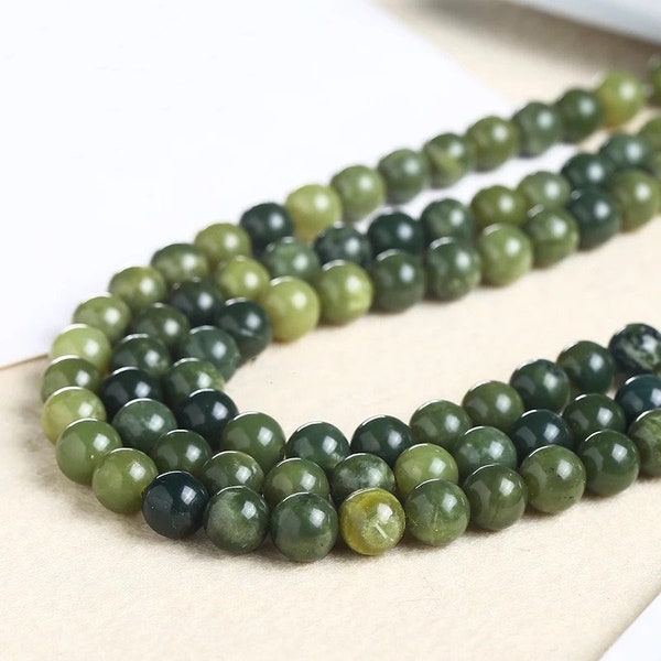 Nephrite Jade Beads - Etsy
