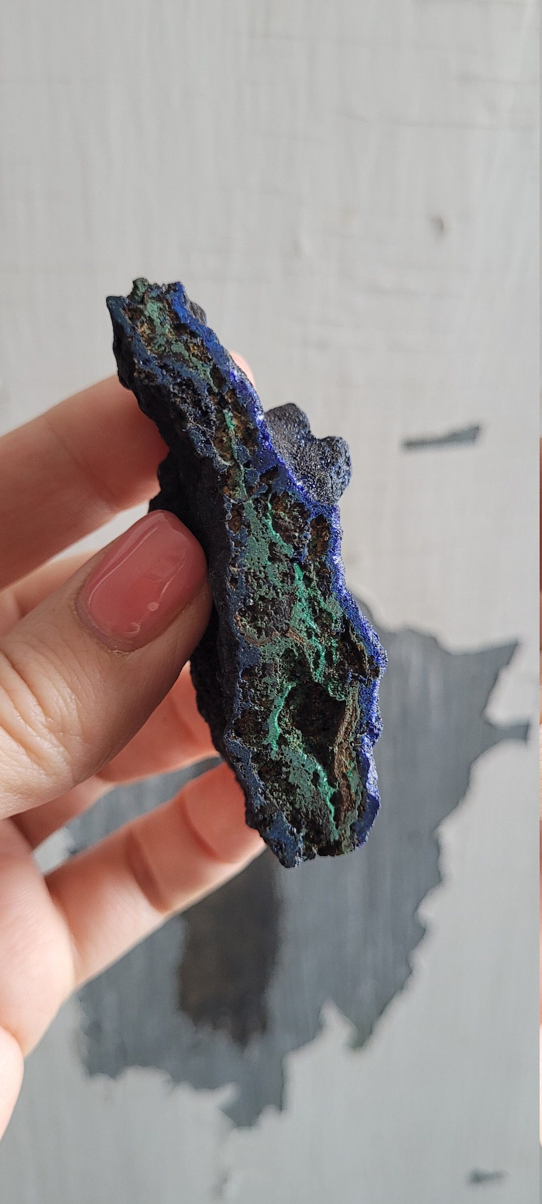 Raw Azurite Malachite Point Gorgeous and Rare - Etsy