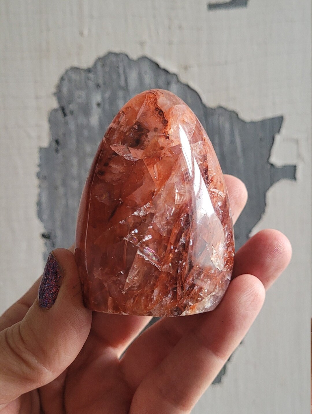 Hematoid Fire Quartz / Gorgeous Balancing Rare Hematoid Fire Quartz ...