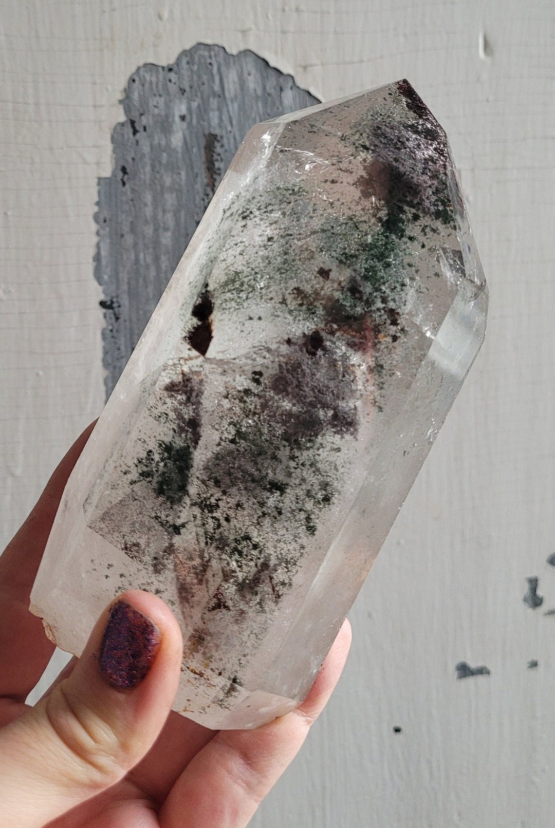 Stunning Himalayan Chlorite Quartz Large Garden Quartz Lodolite Quartz ...