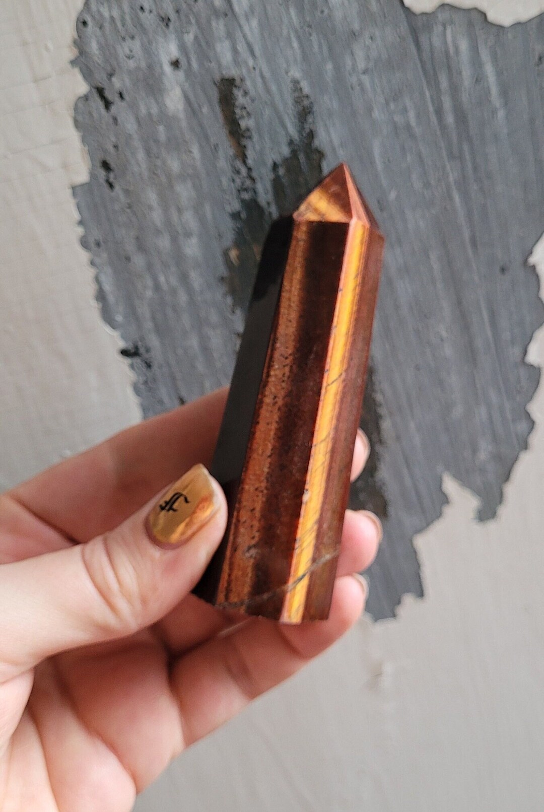 Red Tiger Eye Point / Beautiful Rare Red Tiger Eye Quartz With Strong ...
