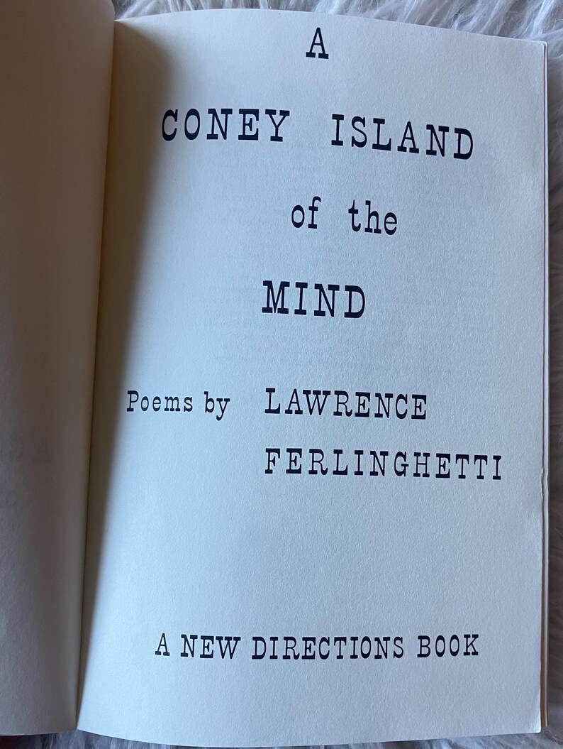 A Coney Island of the Mind Poems by Lawrence Ferlinghetti - Poetry Book ...
