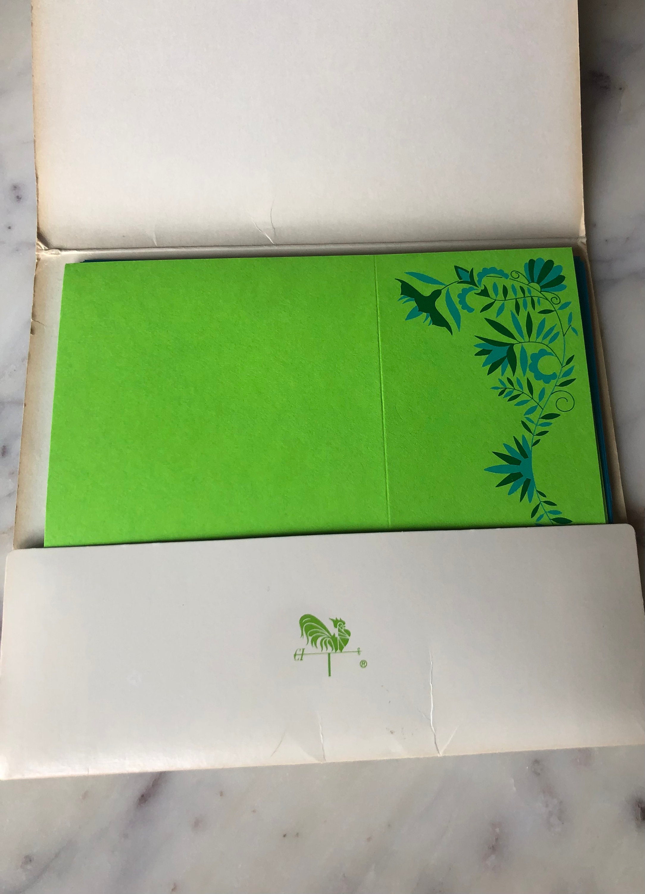 1970s Vintage Seal A Card Stationery Set incomplete neon - Etsy