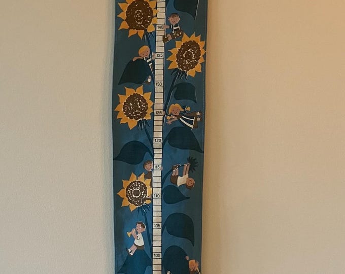 Kids Fabric Growth Chart - Sunflower Decor - New Baby Gift - Etsy