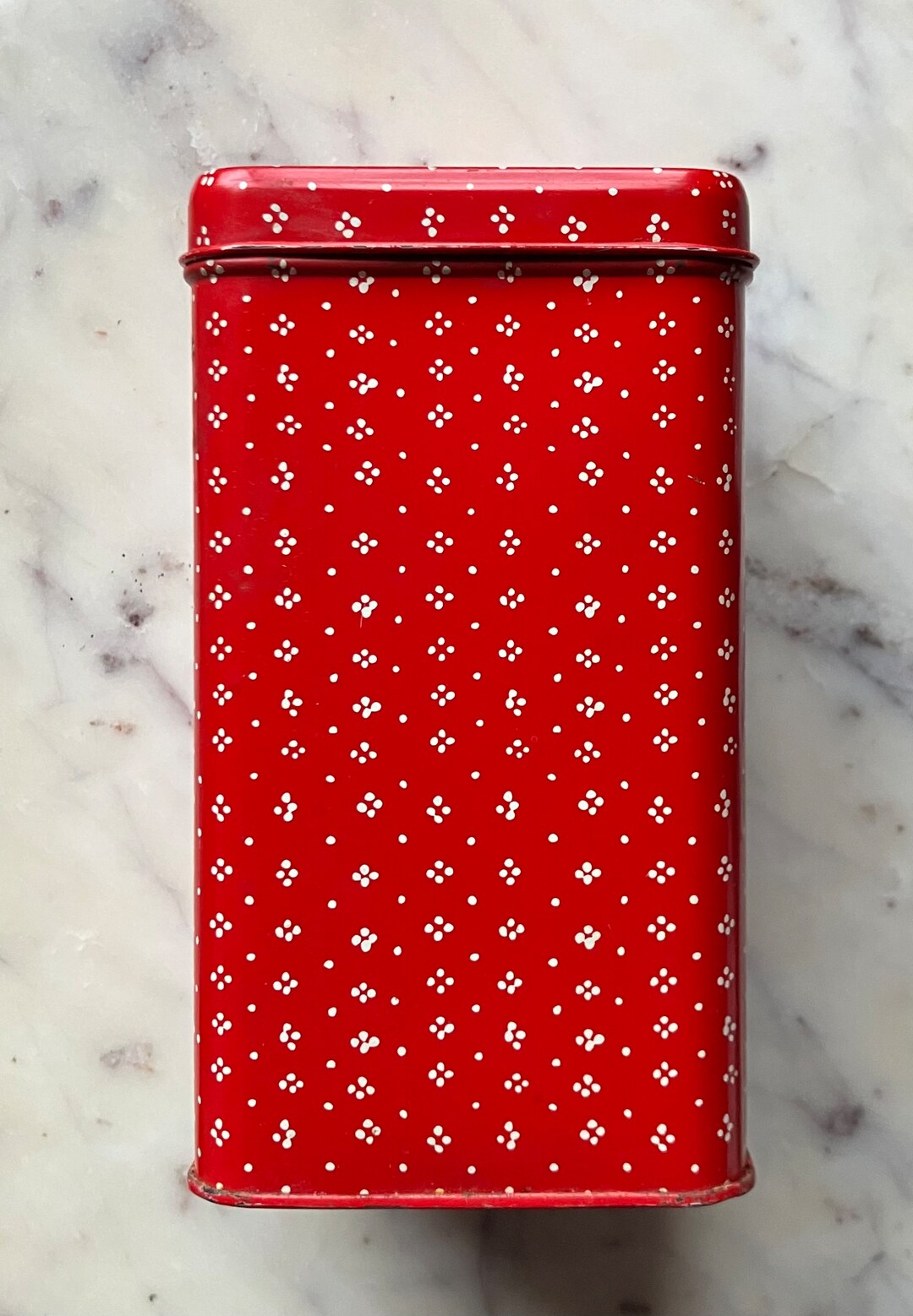 Vintage Red Marimekko Kitchen Decor Tin - Made in Finland - Red Tin ...