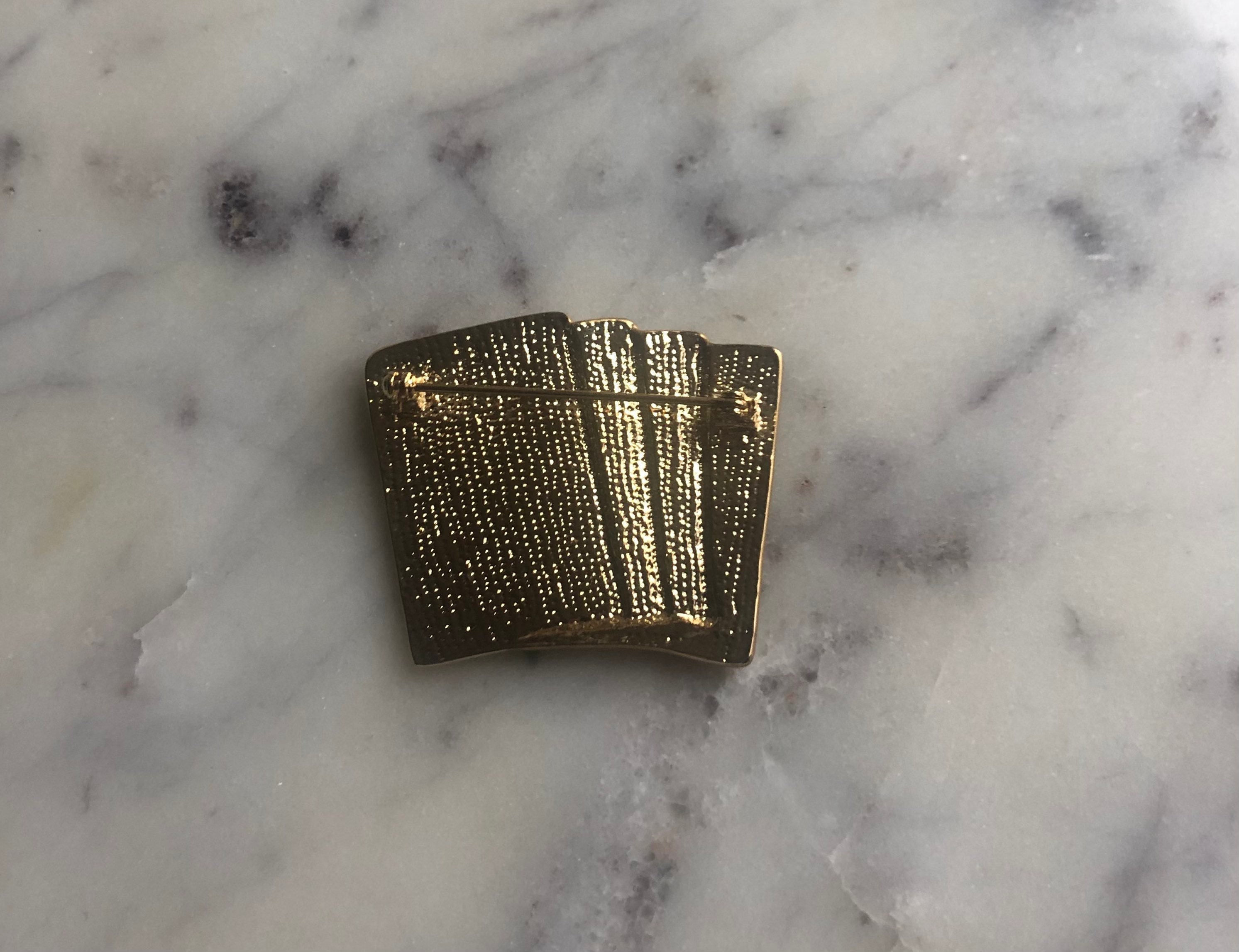 Four Aces Gold Lapel Pin Vintage Costume Jewelry - Etsy
