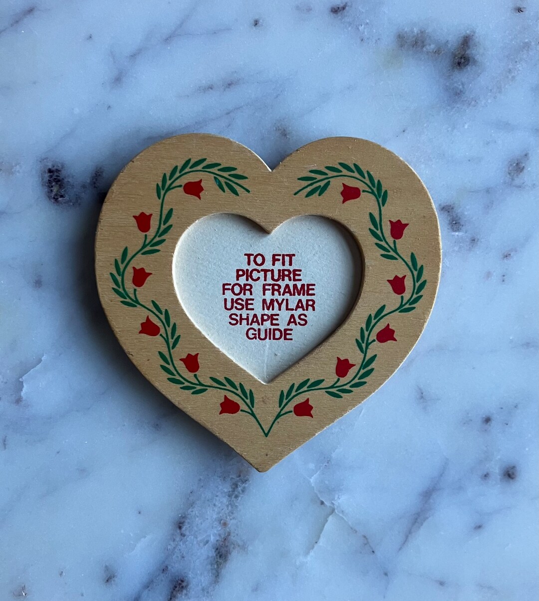 1980s Vintage Heart-shaped Picture Frame Fridge Magnet - Etsy