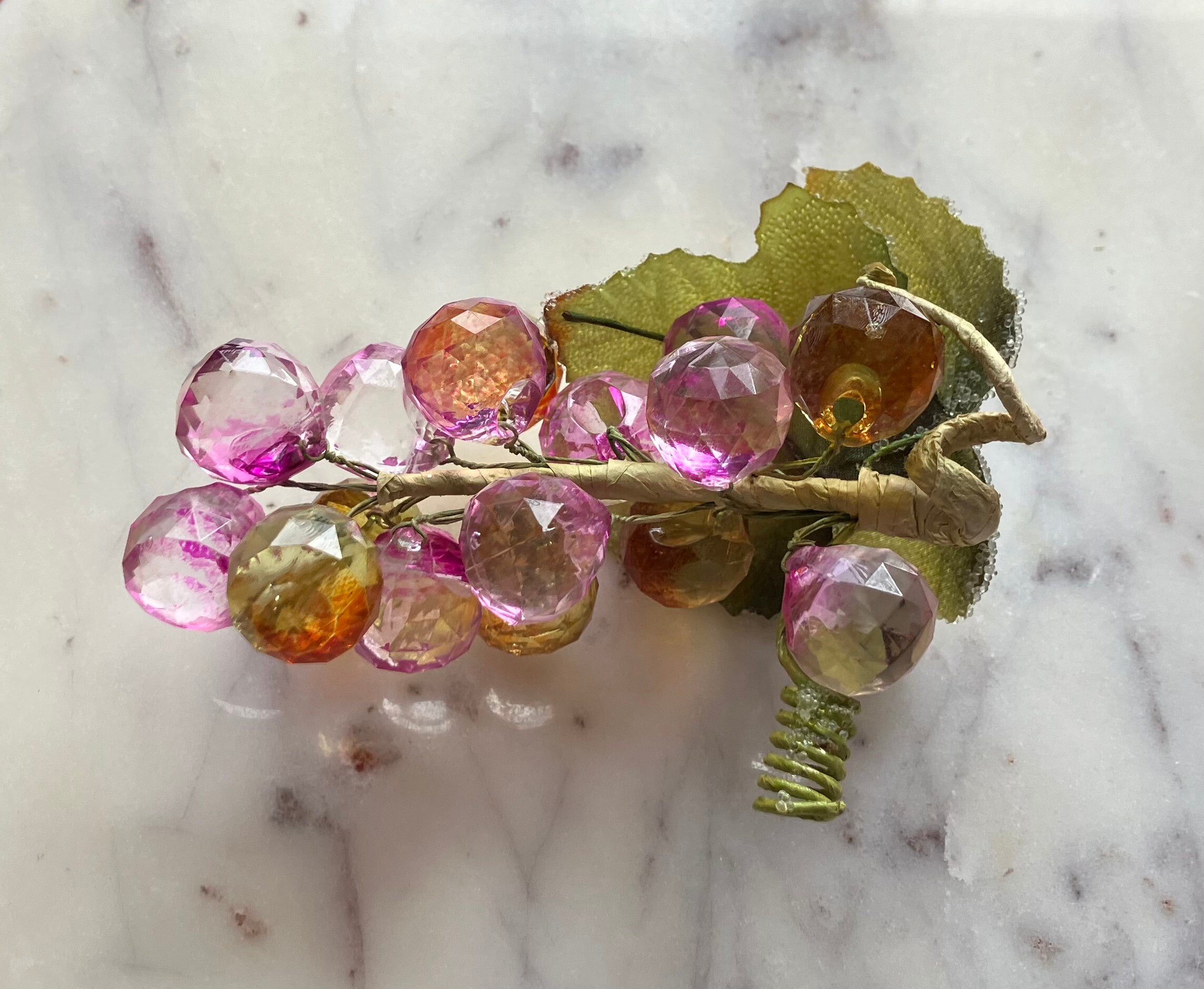 Vintage Ombre Lucite Grapes - Grape Cluster - Purple Green Grapes - MCM ...