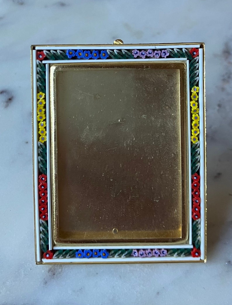 Rare Flower Mosaic Miniature Picture Frame Made in Italy - Etsy