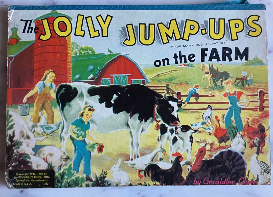 The Jolly Jump-ups on the Farm Vintage Book - Great for Farmhouse ...