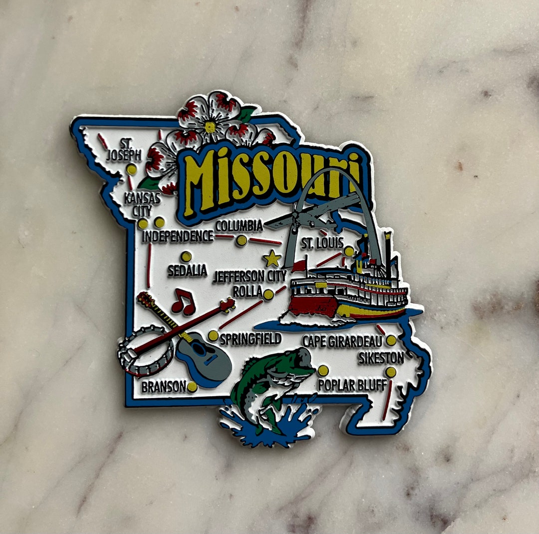 Missouri State Vintage Fridge Magnet - Etsy