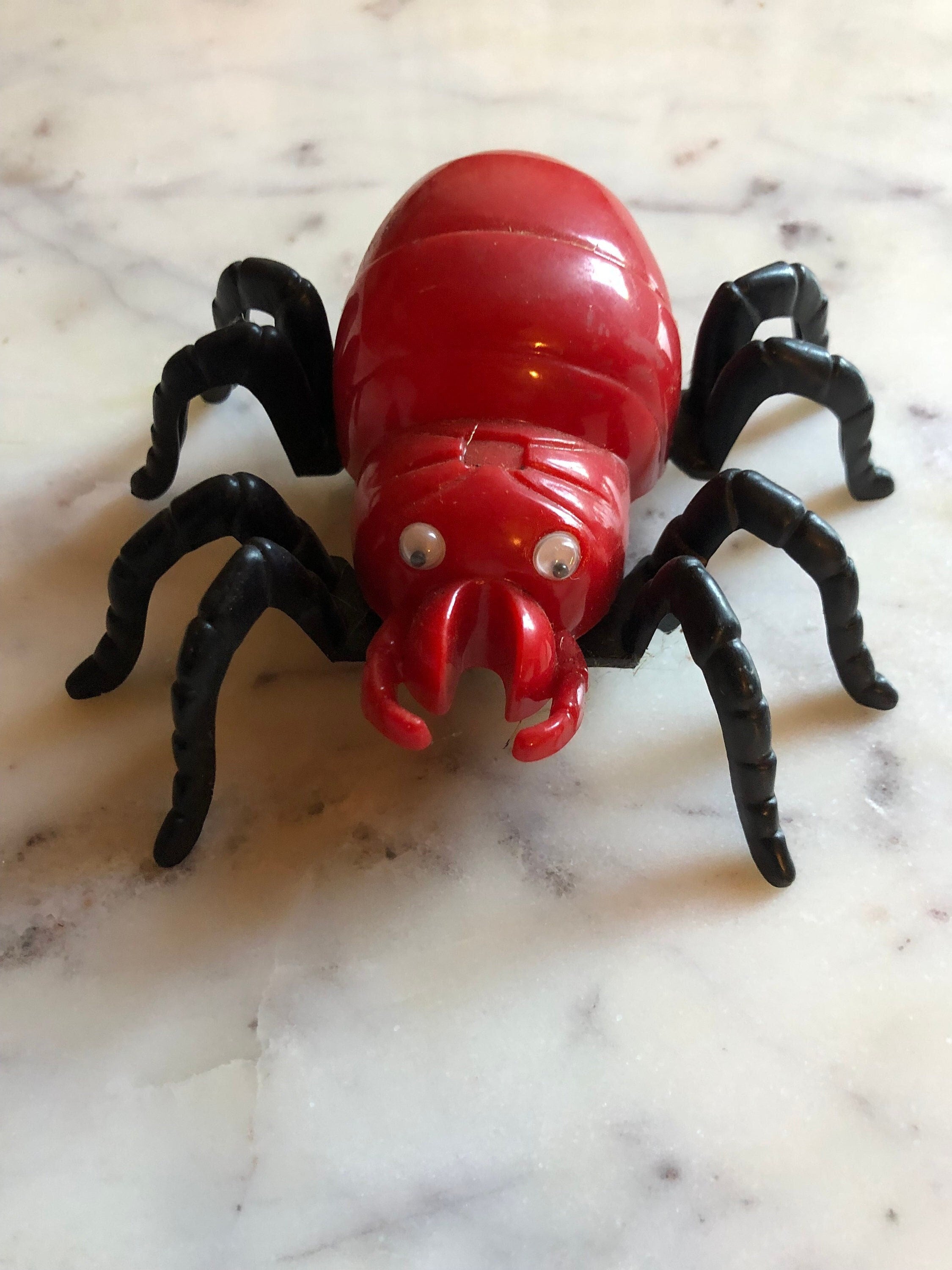 Vintage 1970s Wind-up Walking Spider Toy (made in Hong Kong ...