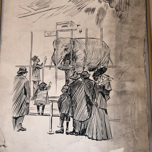 1920s Art - Two Ink and Charcoal Drawings -original Etching - Etsy
