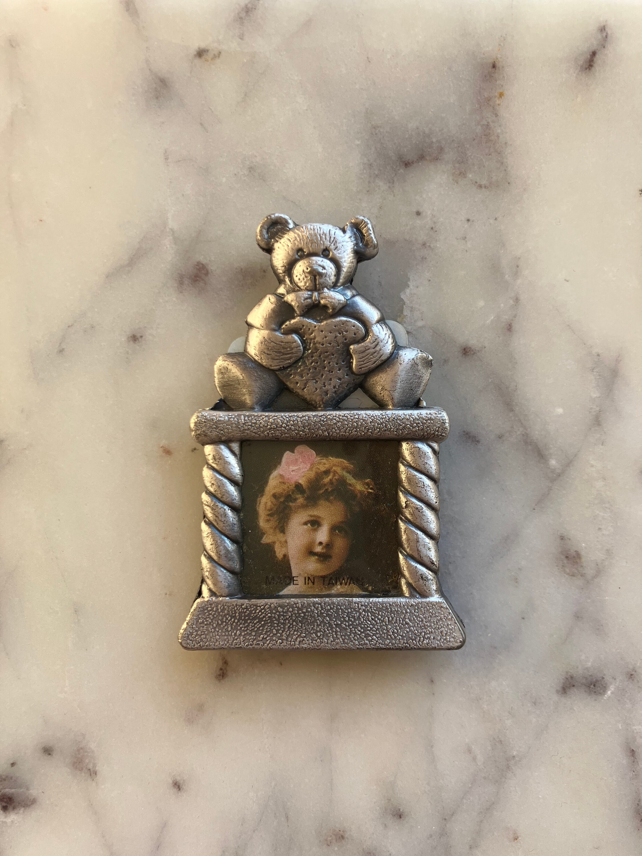 Vintage Miniature Teddy Bear Picture Frame - Etsy