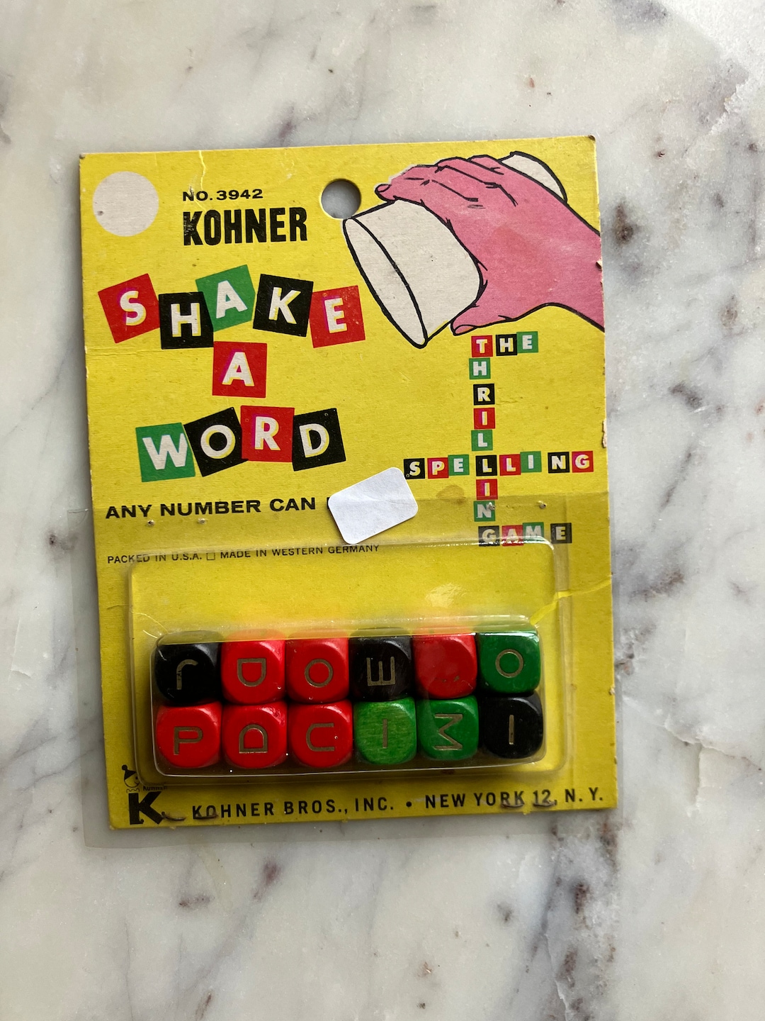 1960s Word Game - Shake a Word - Etsy