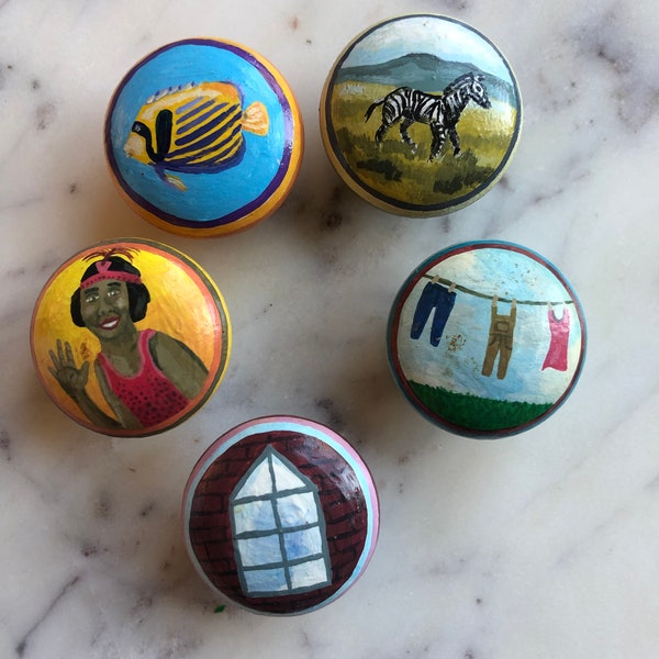 Hand Painted Knobs - Etsy