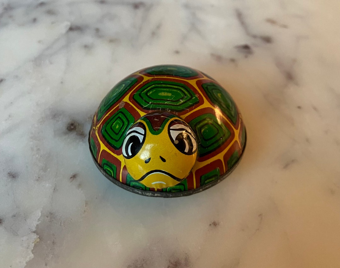 Vintage Turtle Tin Toy - Made in Japan - Etsy