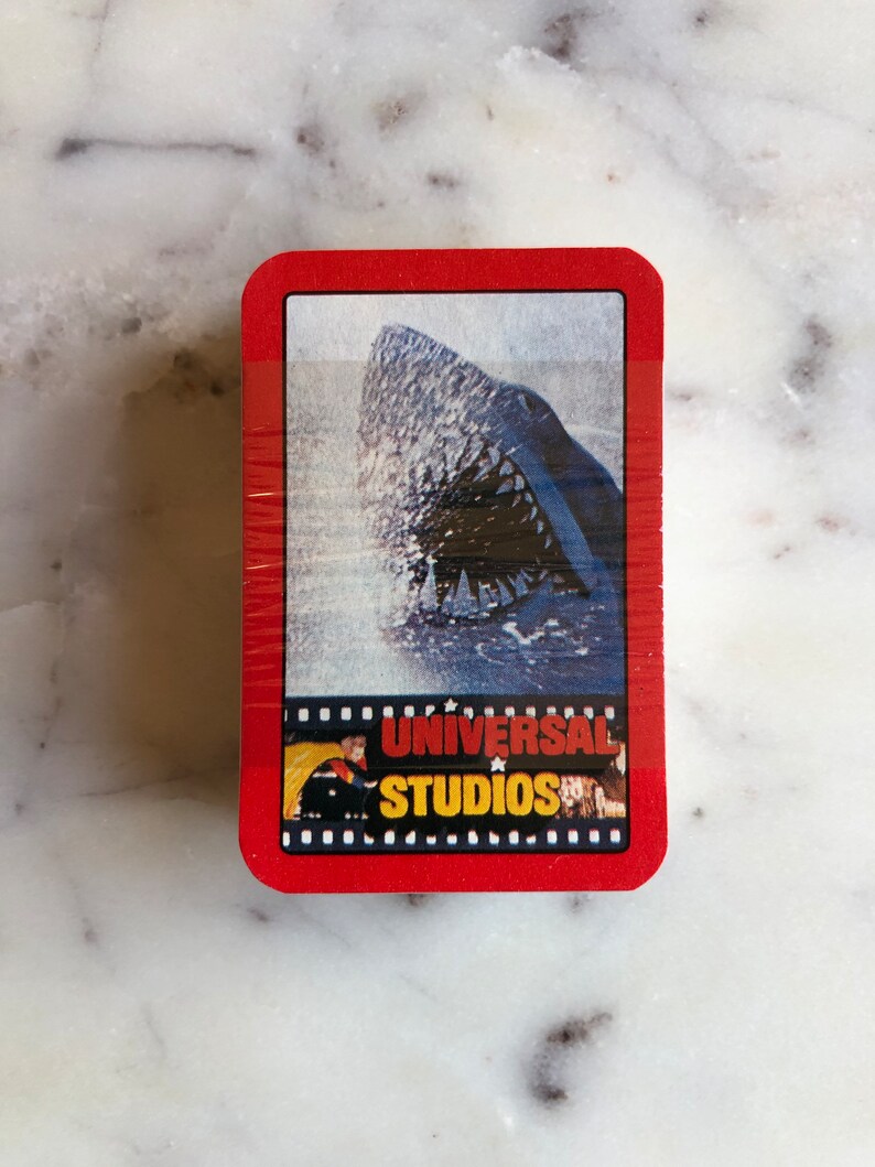 Vintage Universal Studios Jaws Tiny Travel Playing Cards - Etsy