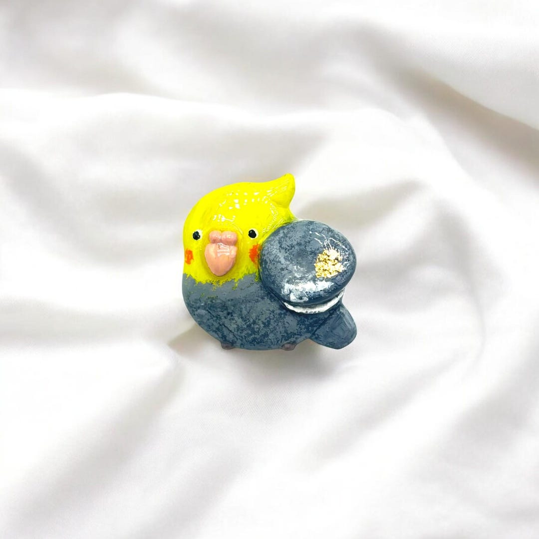 Cockatiel Parrot Brooch Handmade Jewellery Bird Lovers Gift Custom Pin ...